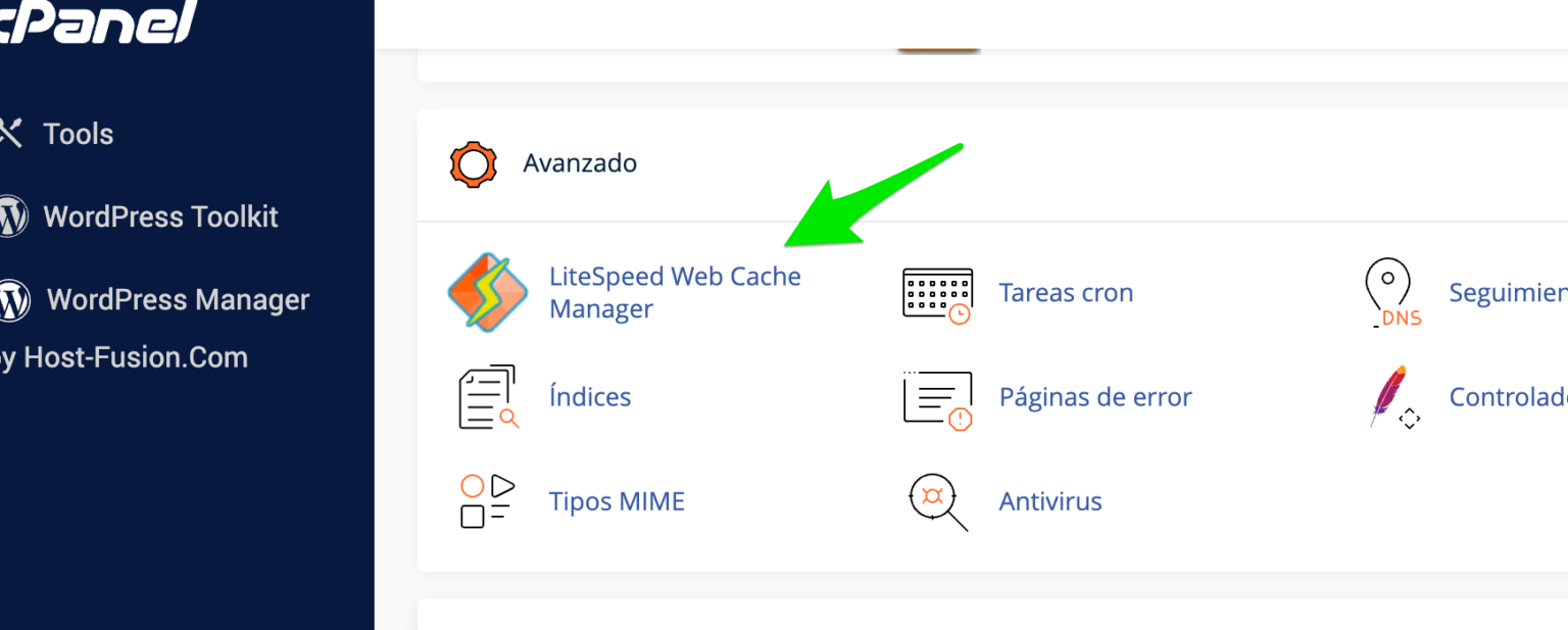 Activar la cache de objetos en cPanel de Host-Fusion